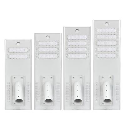 China Bright Solar Street Lighting Solution 30W 40W 60W 100W All in One Road Integrated Outdoor Solar LED Street Light for sale