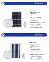 China Multiple Modern Round Interior LED Solar Ceiling Light IP65 For Home Office Use for sale