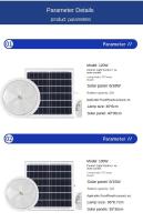 China Multiple Modern Round Interior LED Solar Ceiling Light IP65 For Home Office Use for sale