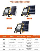 China Brightest Ip 66 Exterior 50w 100w 200w Garden Outdoor Solar Led Flood Light Lamp for 6V Input Voltage SMD3030 LED Light Source for sale