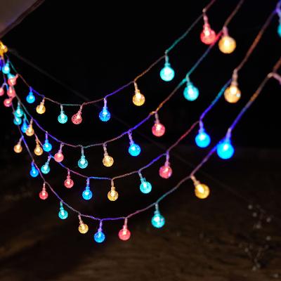China Garden Light Spherical Christmas Ornament 3 Night Battery Life Solar Decorative Lights for sale