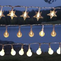 China Garden Solar Decorative Lights Spherical Christmas Ornament 3 Night Battery Life for sale