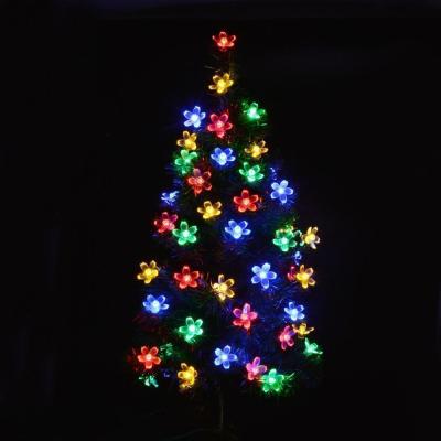 China IP65 Solar Powered LED String Lights For Christmas Tree Decoration Featuring In Peach Blossom for sale