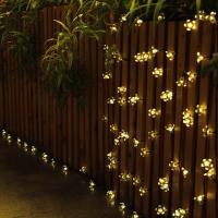 China 4.8m 6m 7m Christmas Tree Decoration Solar Powered Outdoor String Lights 5m 10m IP65 for sale