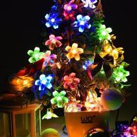 China 4.8m 6m 7m Christmas Tree Decoration Solar Powered Outdoor String Lights 5m 10m IP65 for sale