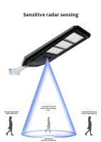 China Smart Integrated LED Solar Street Light With IP65 Intelligent Light Control Radar Motion Sensor for sale