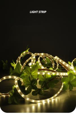 China Flexible Solar Strip Light with 8-10 Hours Working Time 15 Lights IP65 Waterproof for Outdoor Decoration for sale