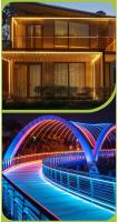 China Flexible Solar Strip Light with 8-10 Hours Working Time 15 Lights IP65 Waterproof for Outdoor Decoration for sale