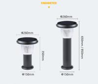 China IP66 Rated Solar Lawn Light With Monocrystalline Solar Cell And Anodized Aluminum for sale