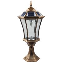 China European Style Solar Pillar Lights Integrating Intelligent Illumination With Auto Control for sale