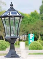 China European Style Solar Pillar Lights Integrating Intelligent Illumination With Auto Control for sale