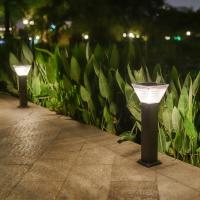China Vintage Candle Style Solar Street Lamps For Garden Anti Rust Poolside Accent Light for sale