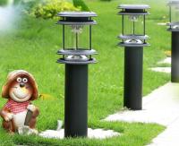 China Stainless LED Solar Lawn Light With Auto Color Switch For Patio Lawn Holiday Decor for sale