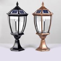 China 2W Smart Outdoor Solar Column Lights IP65 Water And Dust Resistance for sale