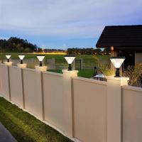 China Vintage Cast Aluminum Solar Pillar Lights IP65 Waterproof Courtyard Gate Lamp for sale