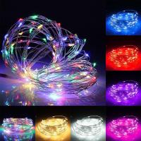 China Flexible solar copper wire lights with IP65 rating Perfect for street and yard decoration for sale