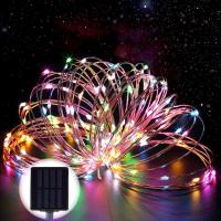 China Flexible solar copper wire lights with IP65 rating Perfect for street and yard decoration for sale