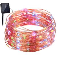 China Solar RGB String Lights With Remote Control For Street And Landscape Decor for sale