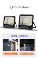 China Smart LED Solar Floodlight With Motion Sensor Dusk To Dawn For Garden Lighting for sale