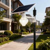 China LED Apple Street Decorative Split Solar Street Light For Outdoor Garden Park for sale