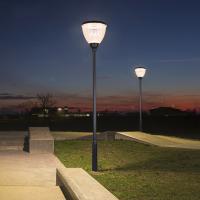 China Surface Mount Garden Pole Light Round Shape Galvanised Street for sale