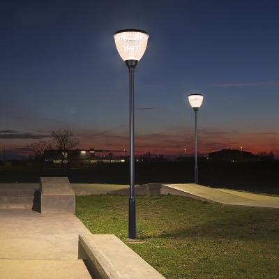 China Surface Mount Garden Pole Light Round Shape Galvanised Street for sale