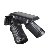 China Dual Head LED Solar Flood Light With Adjustable Brightness For Garden for sale