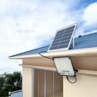 China Smart LED Solar Floodlight With Motion Sensor Dusk To Dawn For Garden Lighting for sale