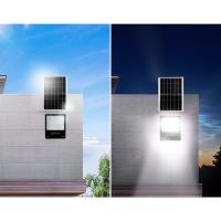 China LED Solar Flood Light With Dual Motion Sensor And 15m Range For Outdoor Lighting for sale