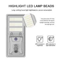 China LED Solar Street Light With Remote Control Automatic Dimming for Industrial Parks for sale