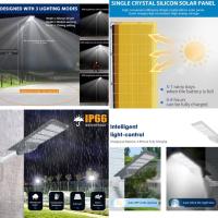 China LED Solar Street Light With Smart Light Control High Lumen for School Campuses for sale