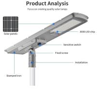 China LED Solar Street Light With UV Resistant PC Lens for Campus Bike Lanes for sale