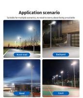 China LED Solar Street Light With UV Resistant PC Lens for Campus Bike Lanes for sale