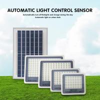 China LED Solar Flood Light With Remote Control Adjustable Brightness for Outdoor Parks for sale
