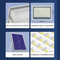 China LED Solar Flood Light With Remote Control Adjustable Brightness for Outdoor Parks for sale