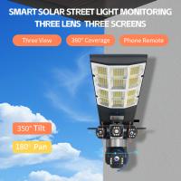 China LED Solar Street Light With 4K Ultra HD Camera 30m Night Vision for Outdoor Road for sale