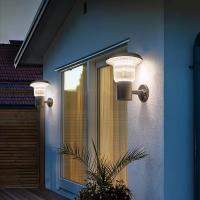 China LED Solar Wall Light With 3000K Warm Light & Easy Mounting for Garden Fence & Walkway for sale