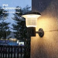 China LED Solar Wall Light With 3000K Warm Light & Easy Mounting for Garden Fence & Walkway for sale