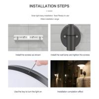China LED Solar Wall Light With Dusk to Dawn IP65 Waterproof for Outdoor Garden Security for sale