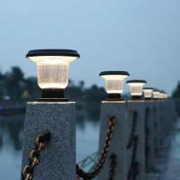 China LED Solar Pillar Light With IP65 Waterproof Auto On/Off for Garden & Villa Gates for sale