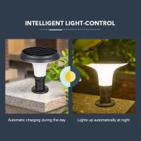 China LED Solar Pillar Light With Waterproof Security Lighting for Luxury Villa Courtyard Pillars for sale