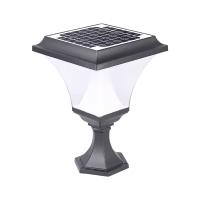 China LED Solar Pillar Light With Smart Light Sensor Weather-Resistant Design for Villa Courtyard Driveway Pillars for sale