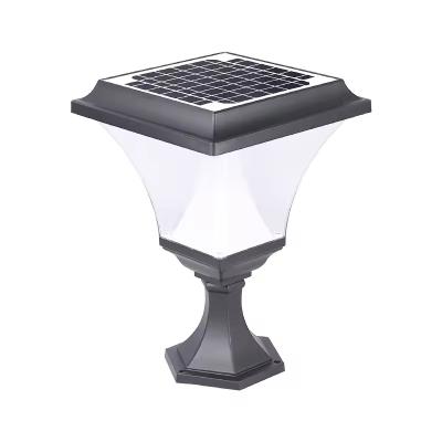 China LED Solar Pillar Light With Smart Light Sensor Weather-Resistant Design for Villa Courtyard Driveway Pillars for sale