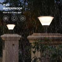China LED Solar Pillar Light With Energy-Saving Long-Lasting 12H Lighting for Residential Gate Garden Fence for sale