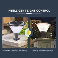 China LED Solar Pillar Light With Energy-Saving Long-Lasting 12H Lighting for Residential Gate Garden Fence for sale