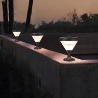 China LED Solar Pillar Light With Energy-Saving Long-Lasting 12H Lighting for Residential Gate Garden Fence for sale