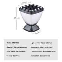China LED Solar Pillar Light Waterproof Outdoor Dusk to Dawn for Fence Deck for sale