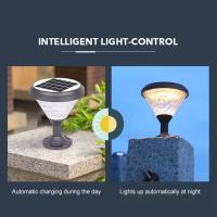 China LED Solar Pillar Light With 300LM High Brightness & IP65 Waterproof For Garden Fence Pillars for sale