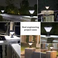 China LED Solar Pillar Light With 300LM High Brightness & IP65 Waterproof For Garden Fence Pillars for sale
