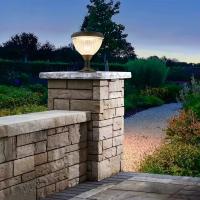 China LED Solar Pillar Light With Durable Aluminum Shell Warm White Light For Outdoor Yard Columns for sale